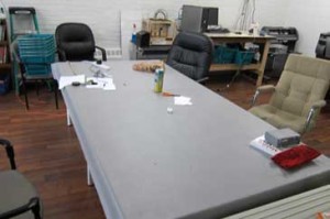Tracing vintage patterns with the big sewing and pattern drafting table ...